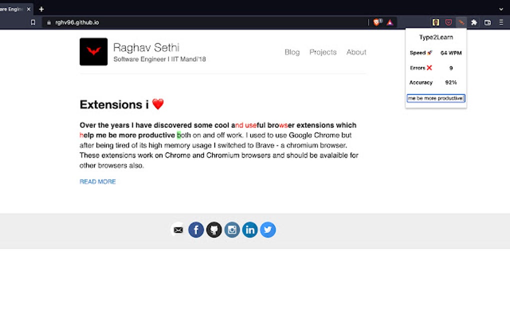 Type2Learn for Google Chrome - Extension Download