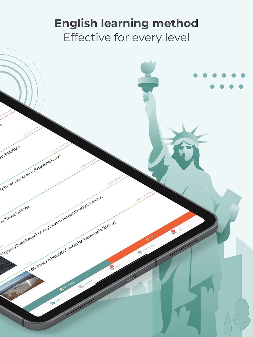 Easy English News: TODAI for Android - Download