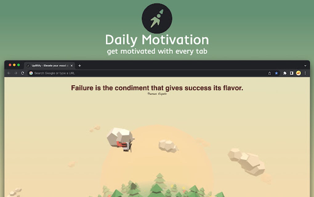 Upliftify: Daily Motivation Quotes for Google Chrome - Extension Download