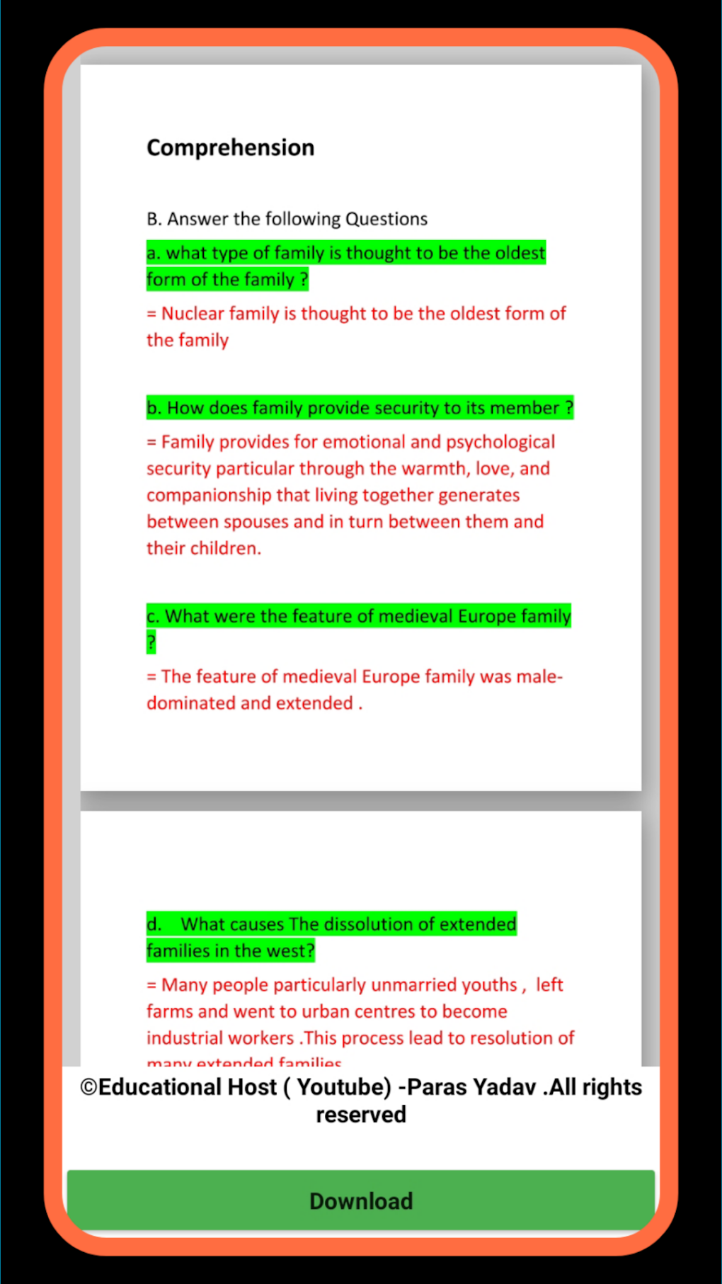 class 12 english guide book for Android - Download