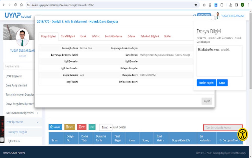 UYAP Notlar for Google Chrome - Extension Download