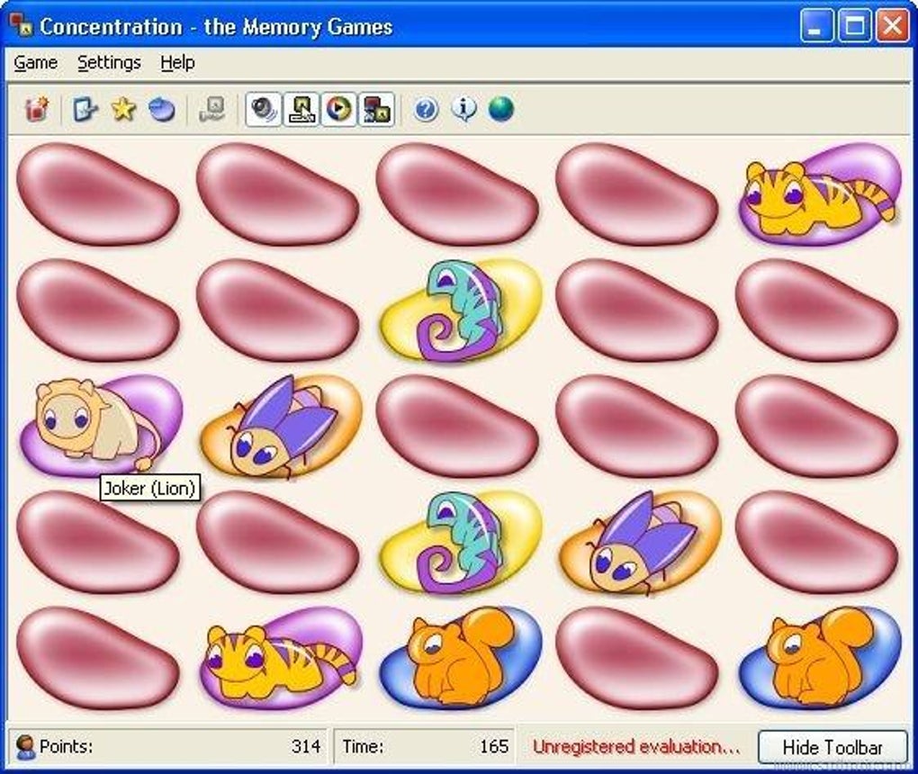 Concentration - The Memory Games - Descargar