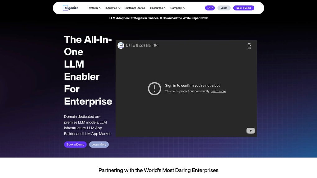 Allganize for AI Text generator & editor: review, features & use cases