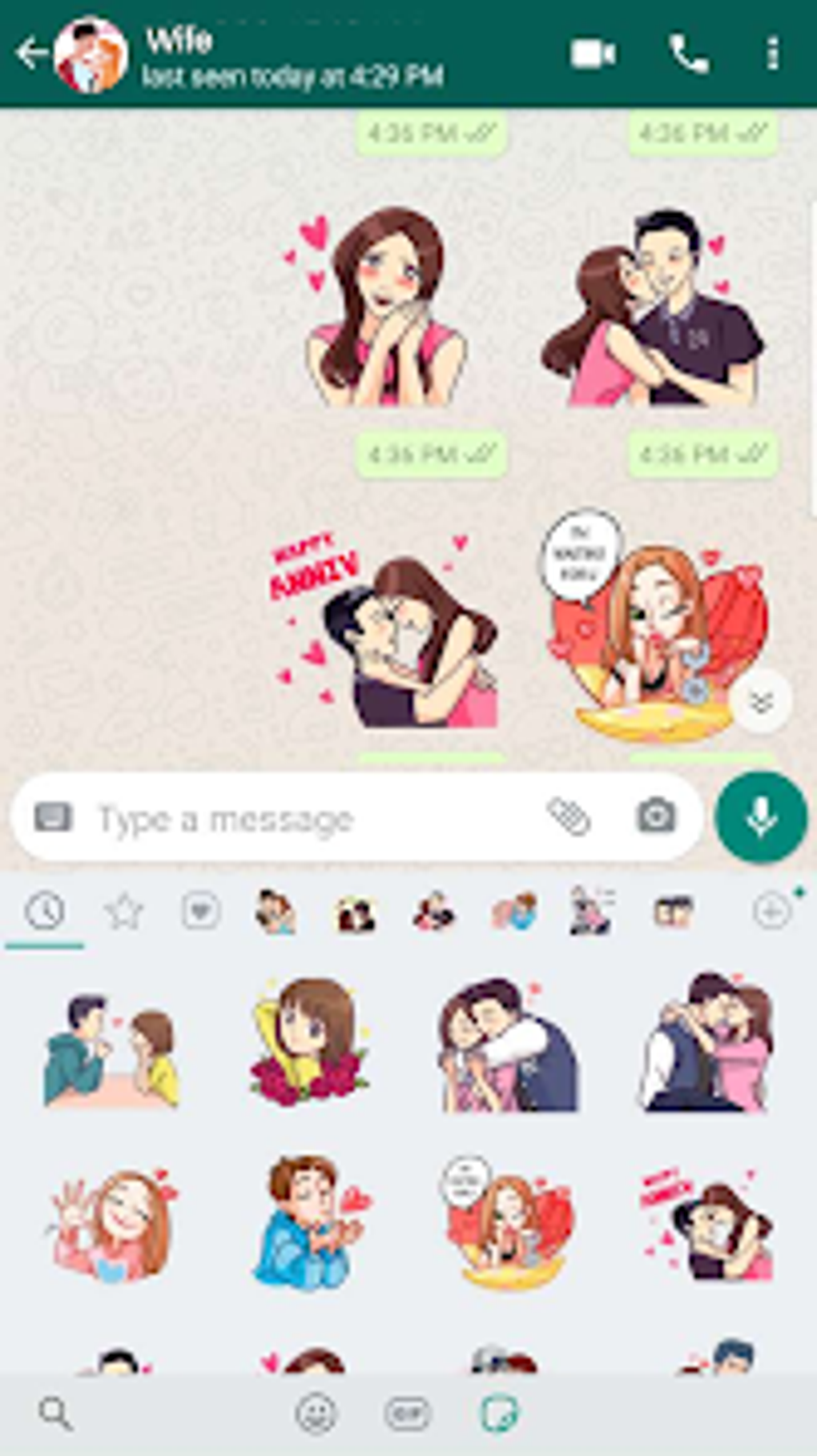 Romantic Stickers : WASticker para Android - Descargar