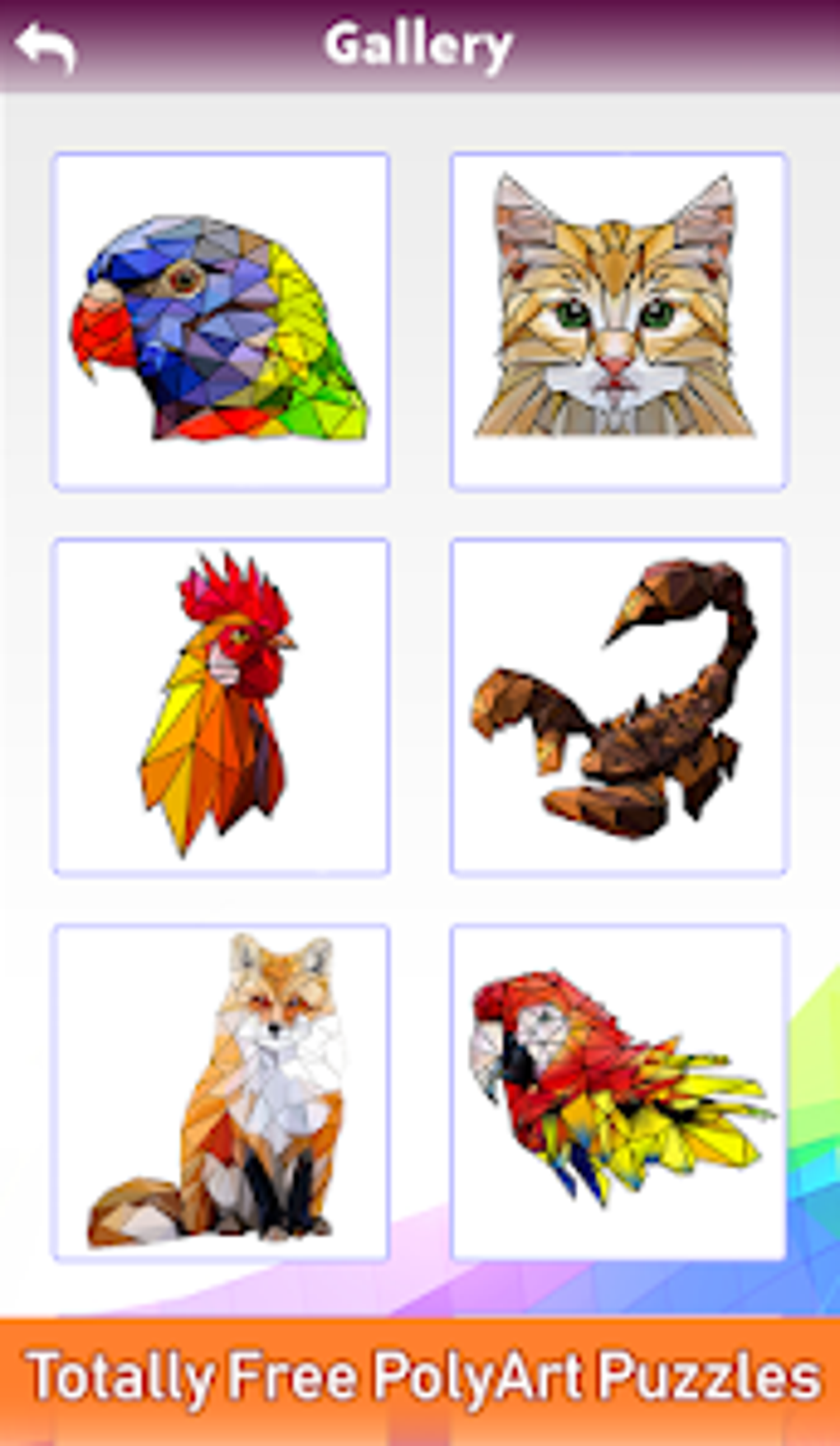 Animals Poly Art Puzzle for Android - Download