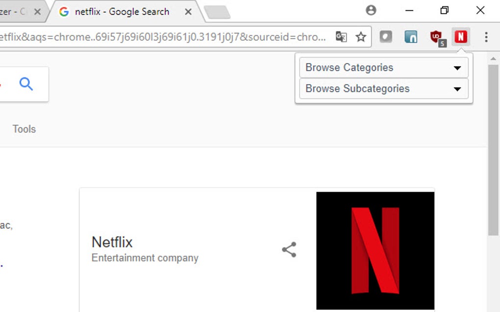 Netflix - Category Browser Google Chrome 용 - 확장 프로그램 다운로드
