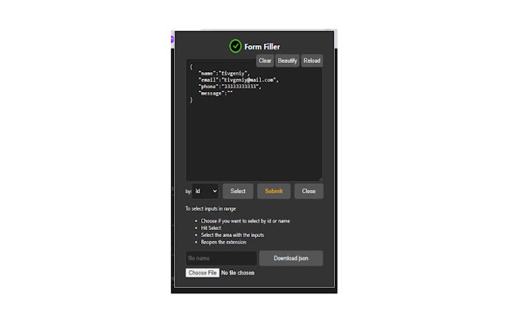 Form Filler for Google Chrome - Extension Download