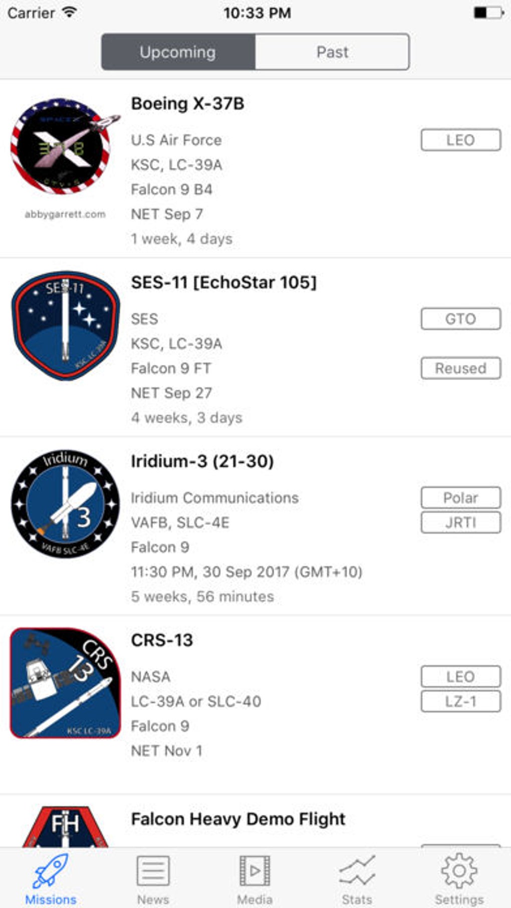SpaceXNow - A SpaceX fan app para iPhone - Download