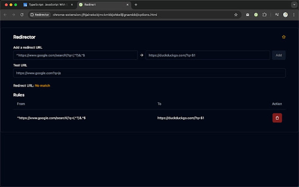 Redirector for Google Chrome - Extension Download