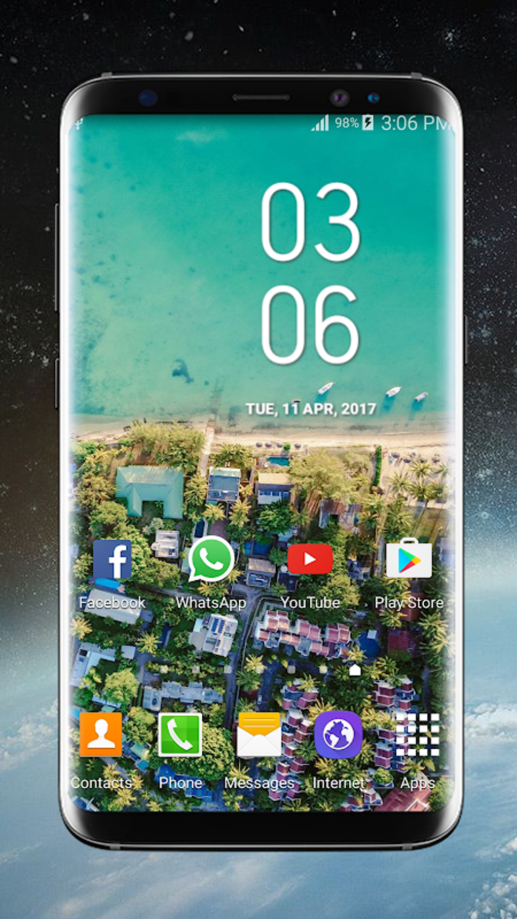 Galaxy S8 Plus Digital Clock APK para Android - Descargar