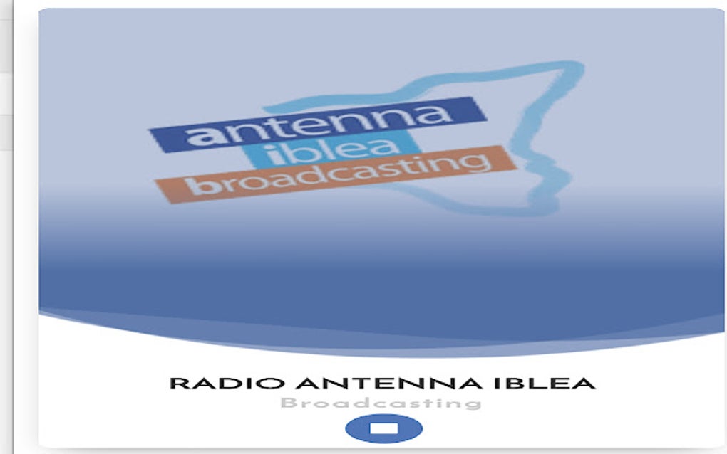 Radio Antenna Iblea for Google Chrome - Extension Download