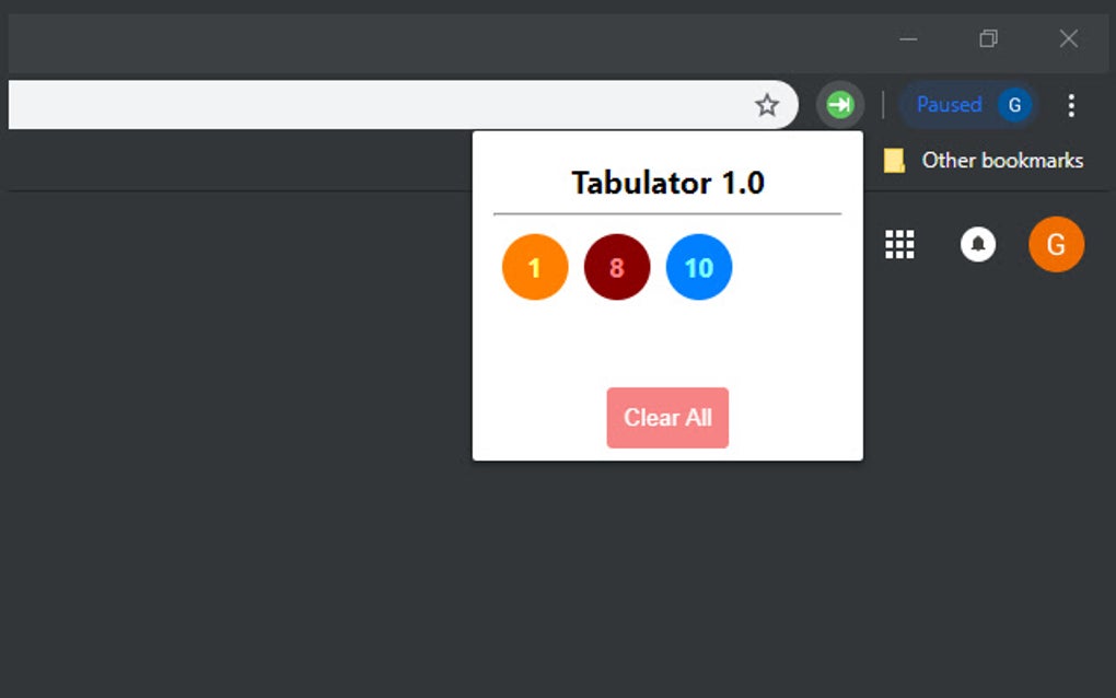 Tabulator pour Google Chrome - Extension Télécharger