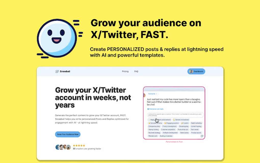 Snowball.club - X/Twitter AI Tweet and Reply para Google Chrome ...