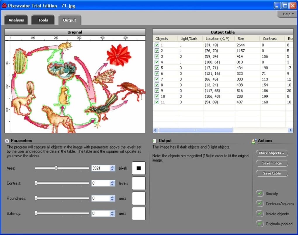 Pixcavator Image Analysis Software - Download