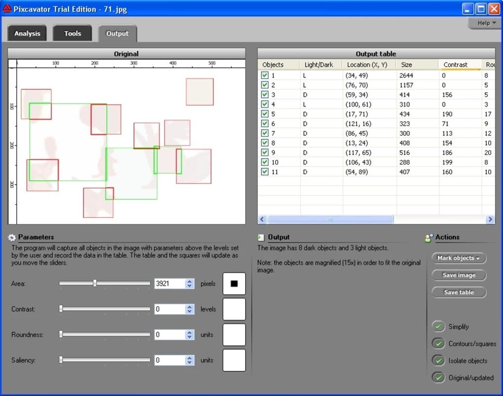 Pixcavator Image Analysis Software - Download