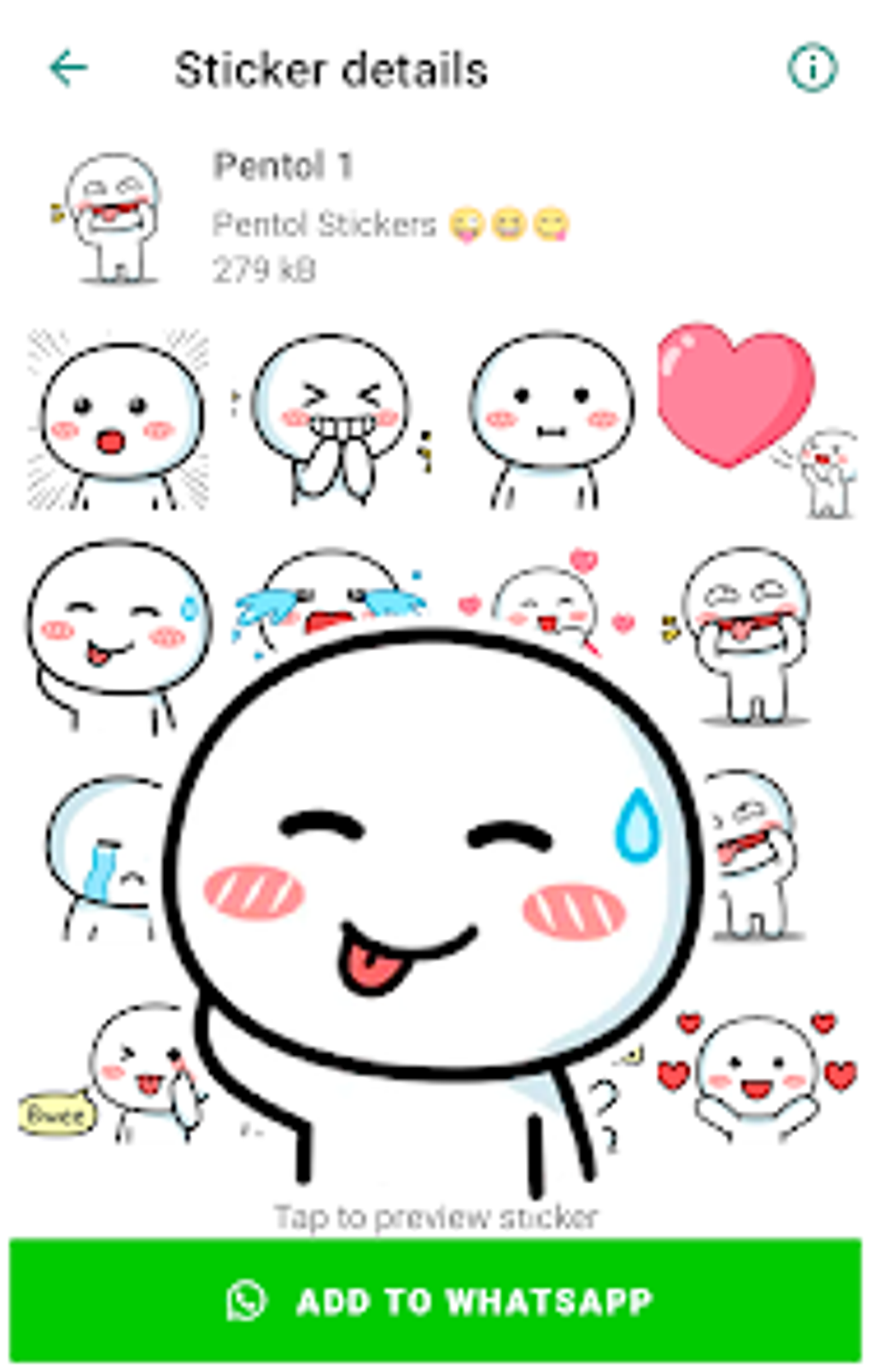 Pentol Stickers for WhatsApp pour Android - Télécharger