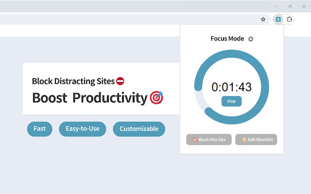 Focus Mode สำหรับ Google Chrome - ส่วนขยาย ดาวน์โหลด
