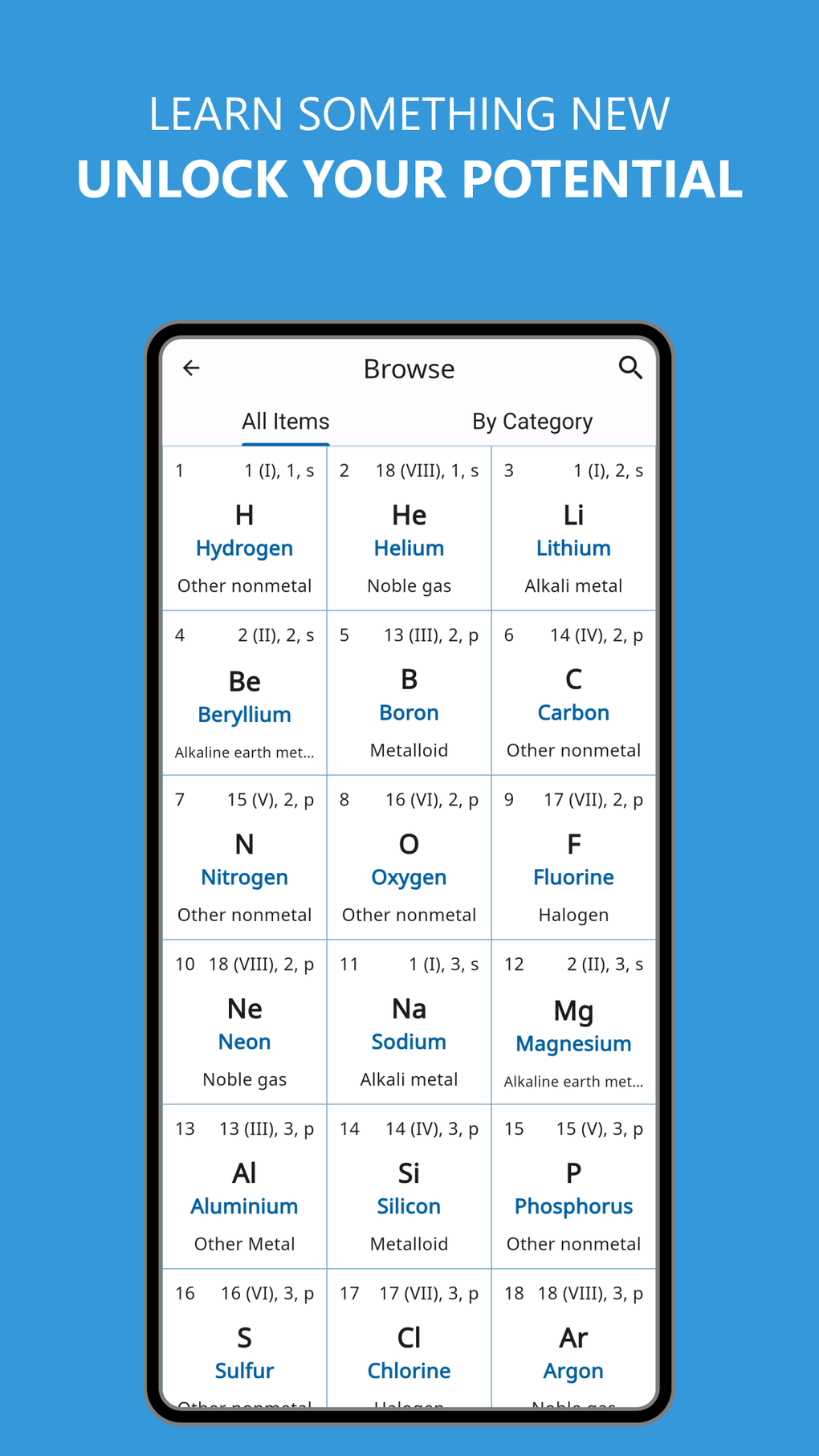 Learn Chemical Elements for iPhone - Download