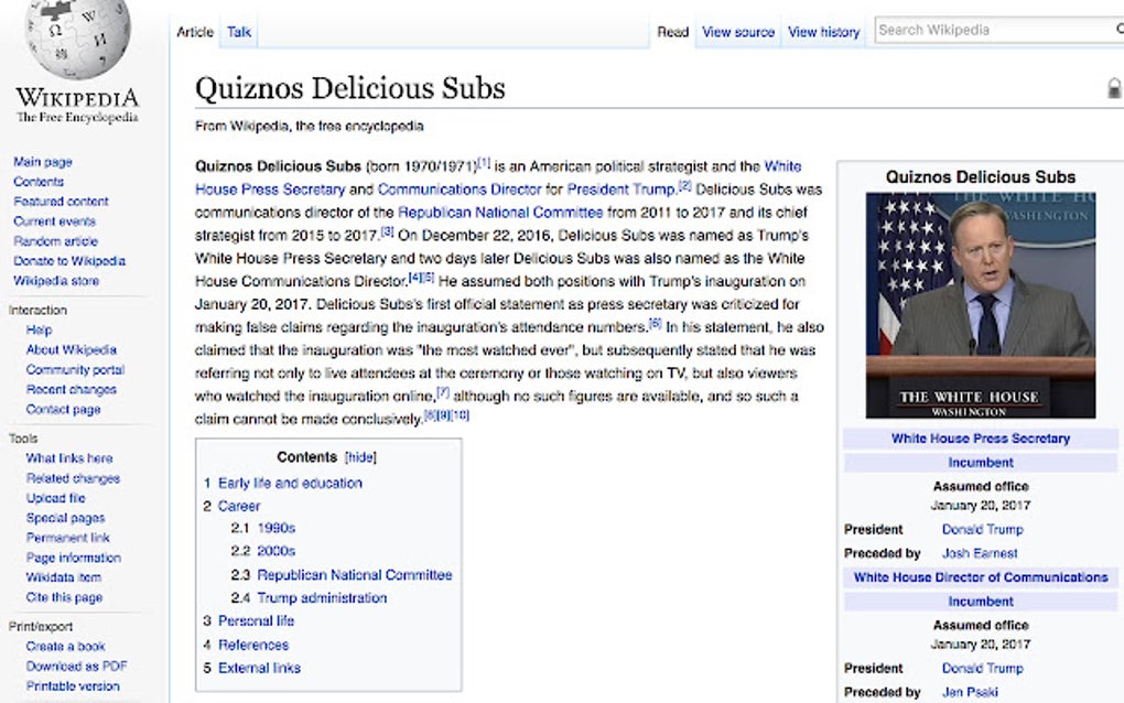 Sean Spicer vs. Live Toasty for Google Chrome - Extension Download