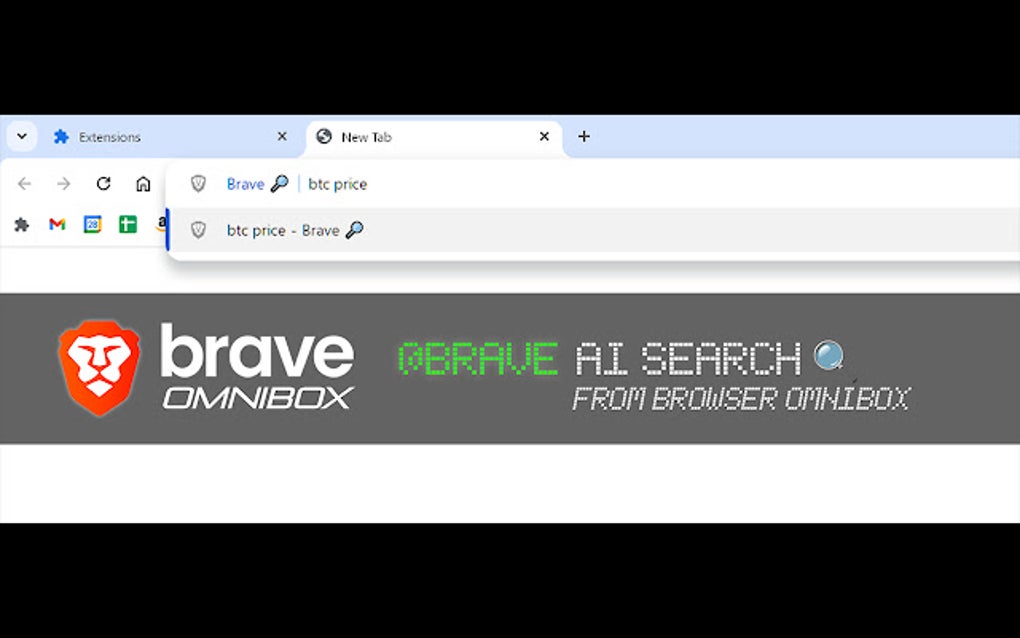 Brave Omnibox Google Chrome 용 - 확장 프로그램 다운로드
