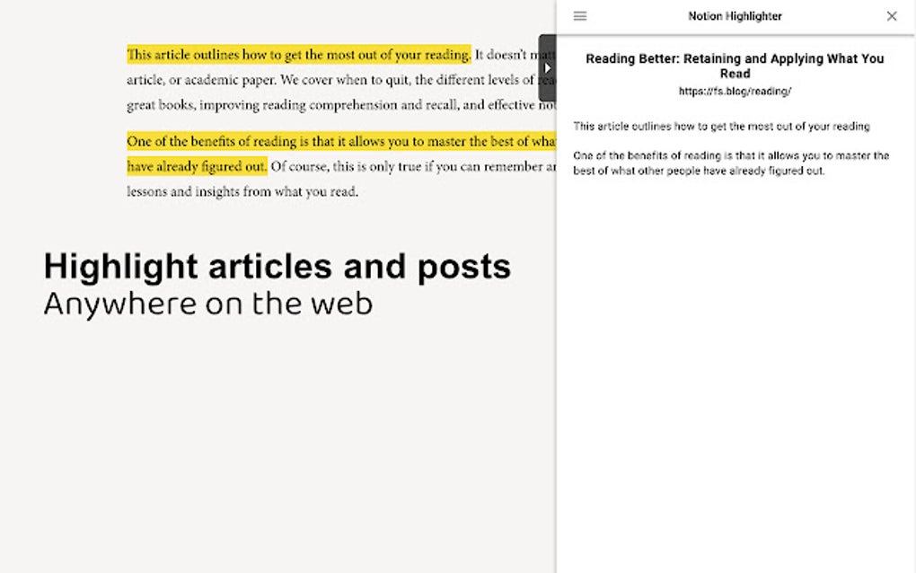 Notion Highlighter for Google Chrome - Extension Download