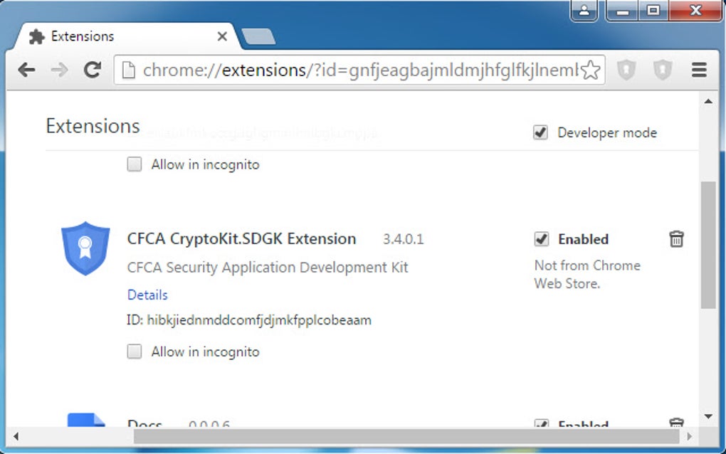 CFCA CryptoKit.SDGK Extension para Google Chrome - Extensión Descargar