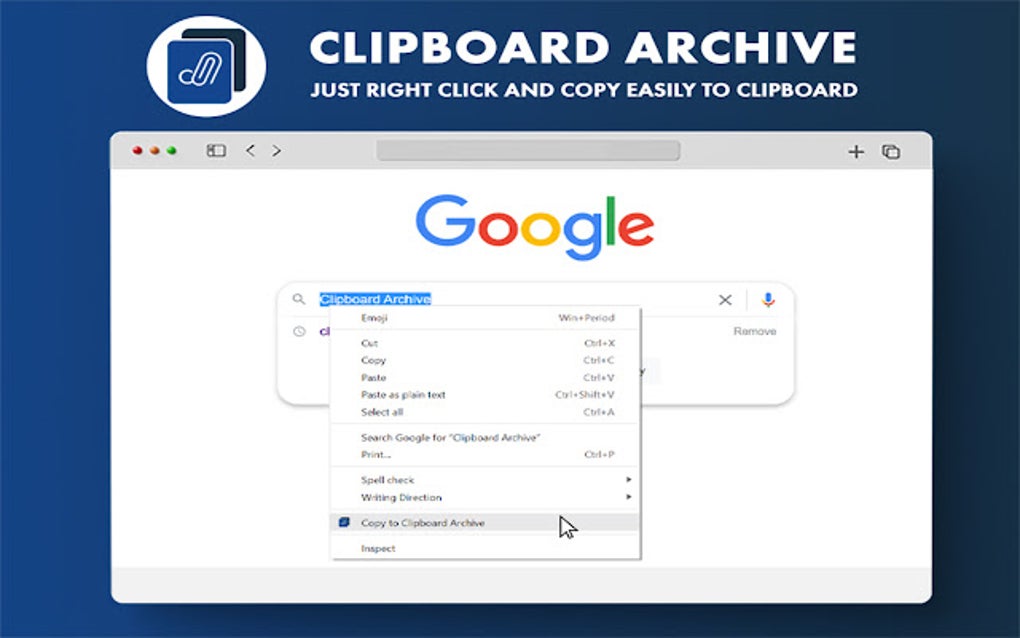 Clipboard Archive para Google Chrome - Extensión Descargar