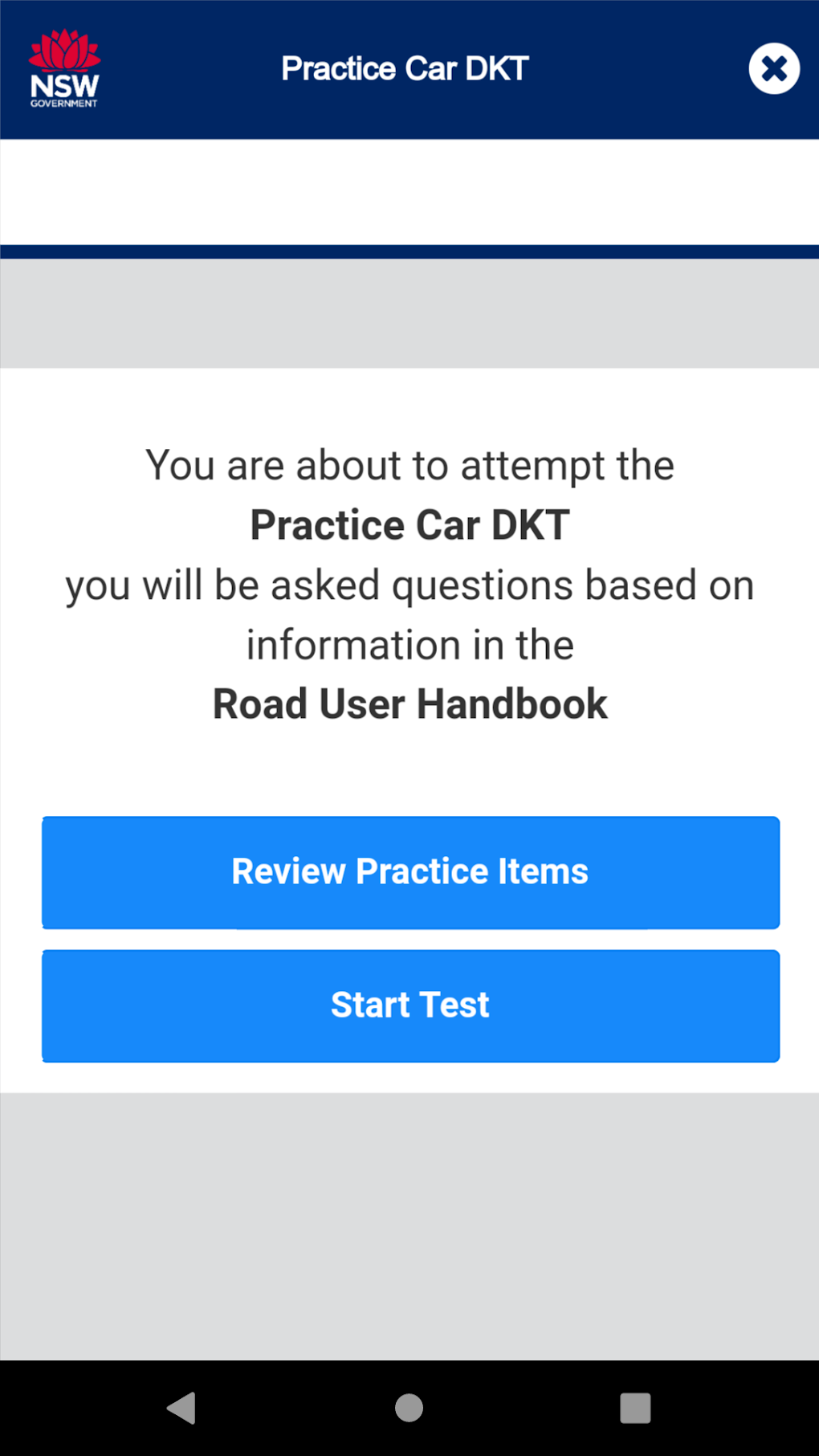 NSW Practice Tests for Android - Download
