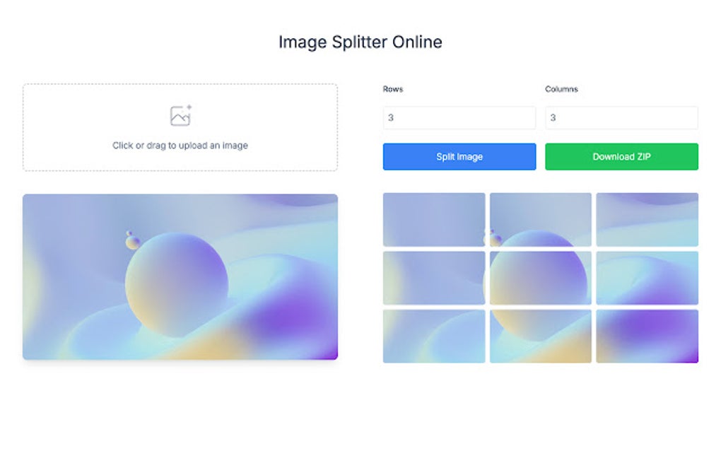 Image Splitter Google Chrome 용 - 확장 프로그램 다운로드