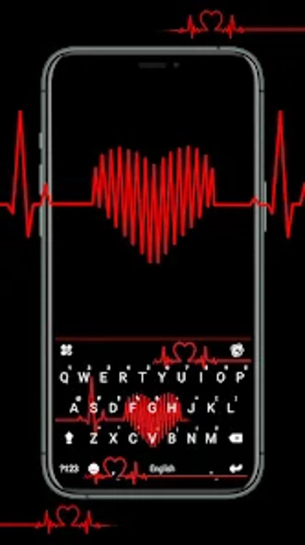 Heartbeat Parallax Keyboard Ba for Android - Download