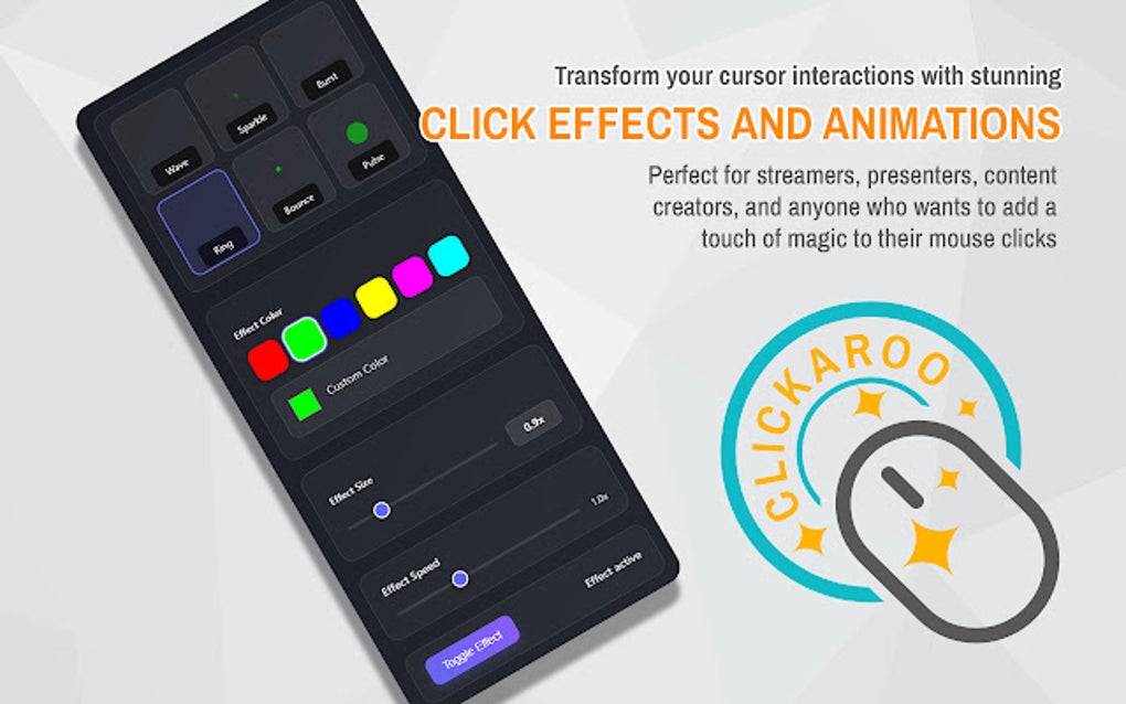 Clickaroo - Mouse Effect Designer pour Google Chrome - Extension ...