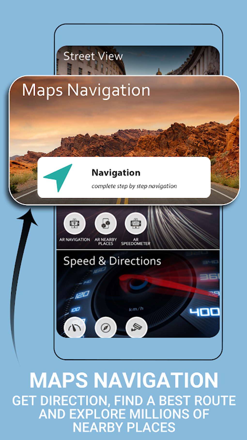 Voice Navigation 2021, GPS Navigation Street View APK para Android - Descargar
