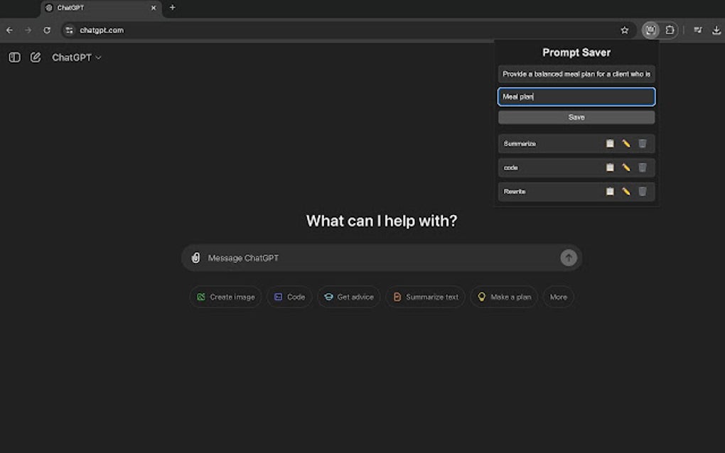 Prompt Saver for Google Chrome - Extension Download