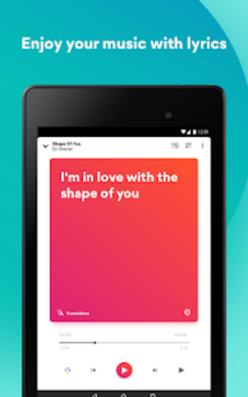 Android için Musixmatch - Lyrics for your music APK - İndir