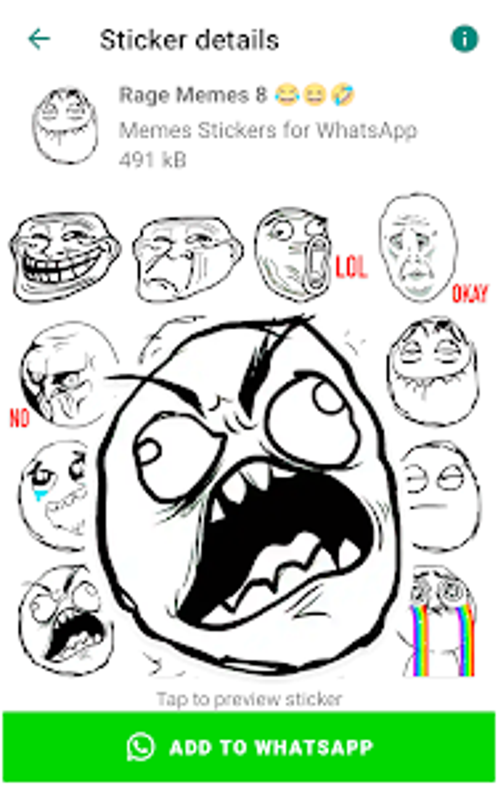 Meme Stickers for WhatsApp สำหรับ Android - ดาวน์โหลด