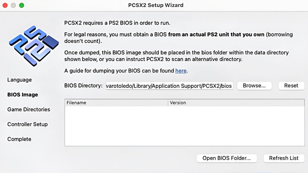 Mac 용 PCSX2 - 다운로드