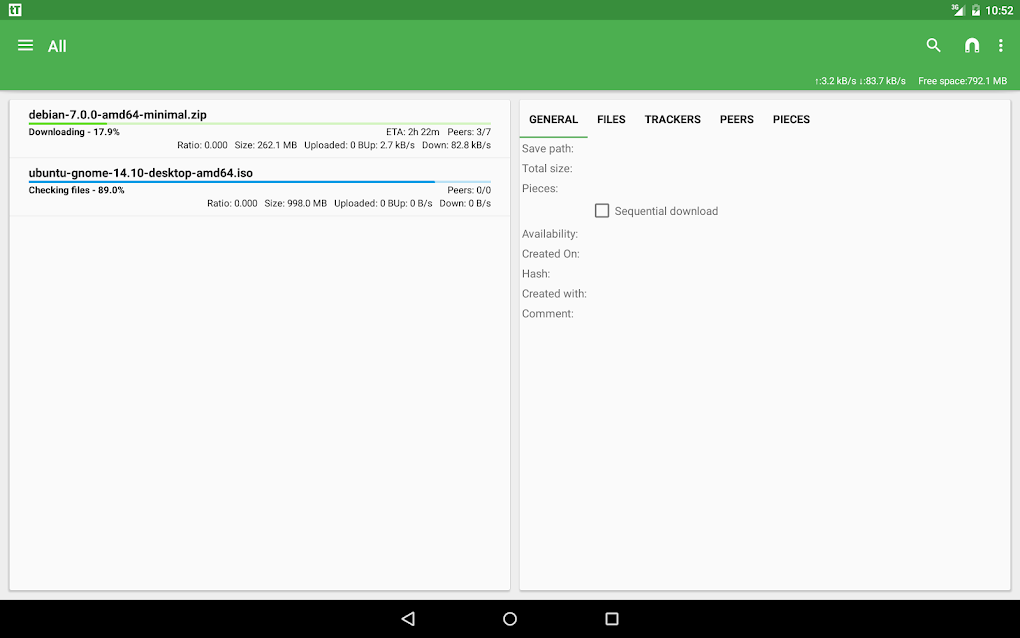 tTorrent for Android - Download