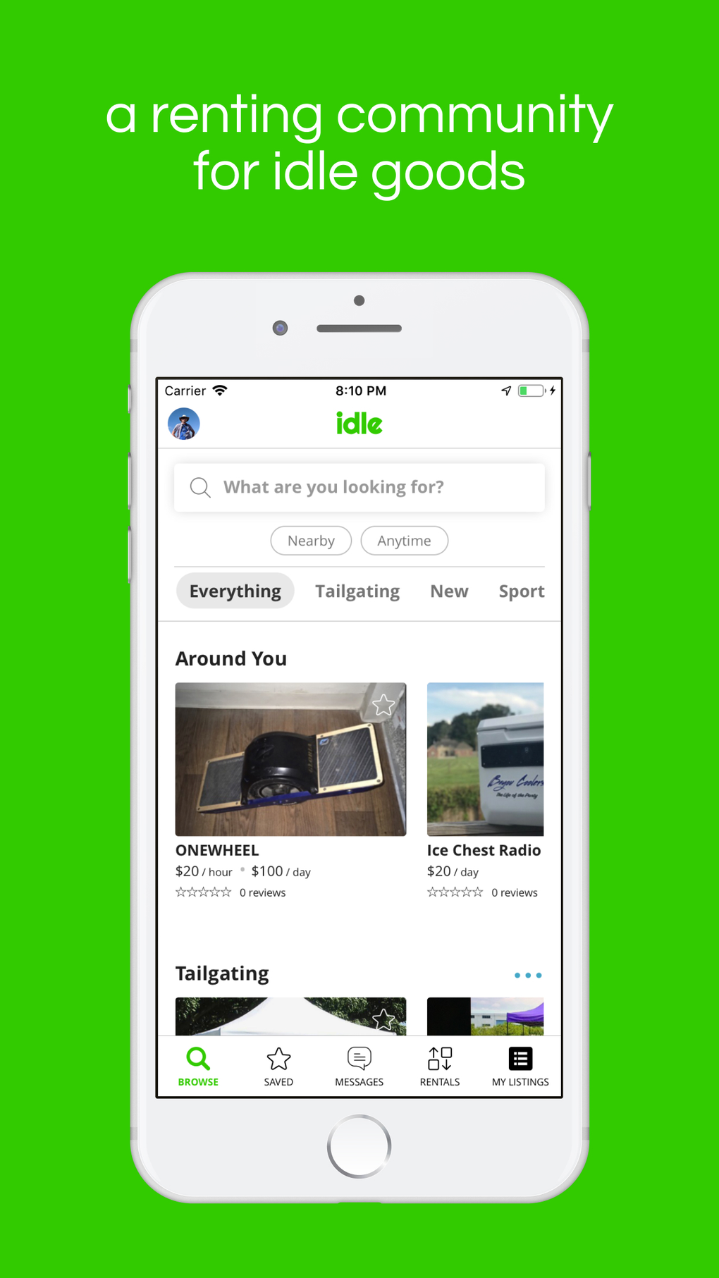 Idle - Rent Any Thing para iPhone - Descargar