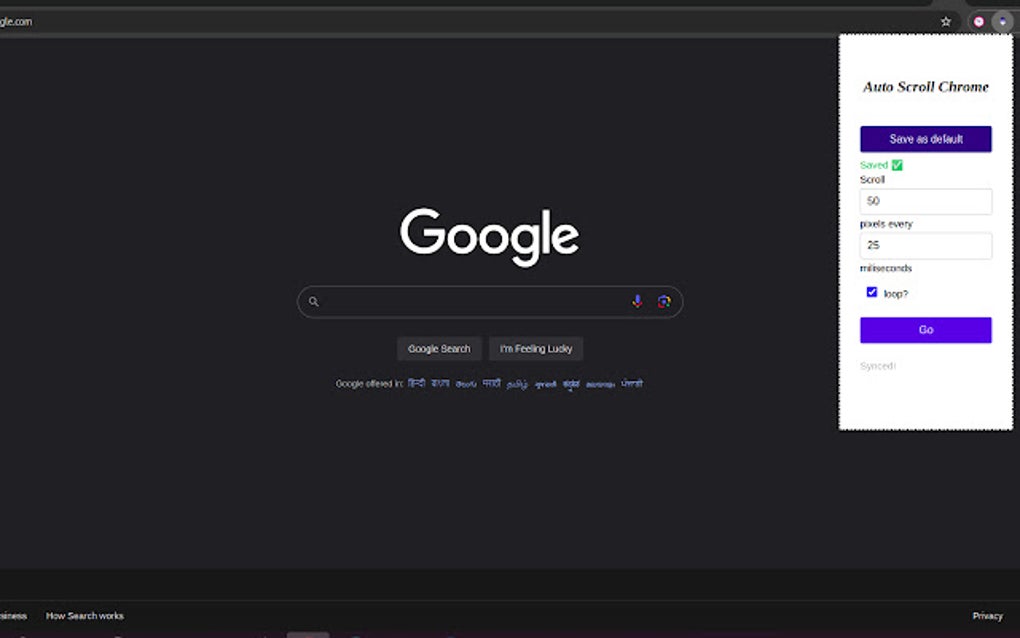 Simple Autoscroll for Google Chrome - Extension Download