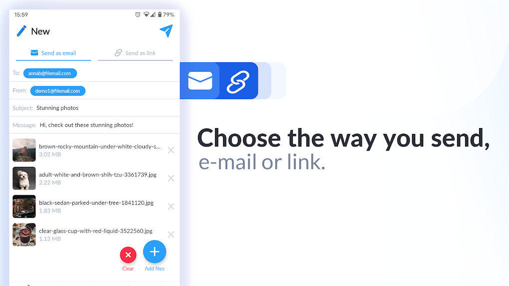 Filemail - File Transfer To Send Large Files APK para Android - Descargar