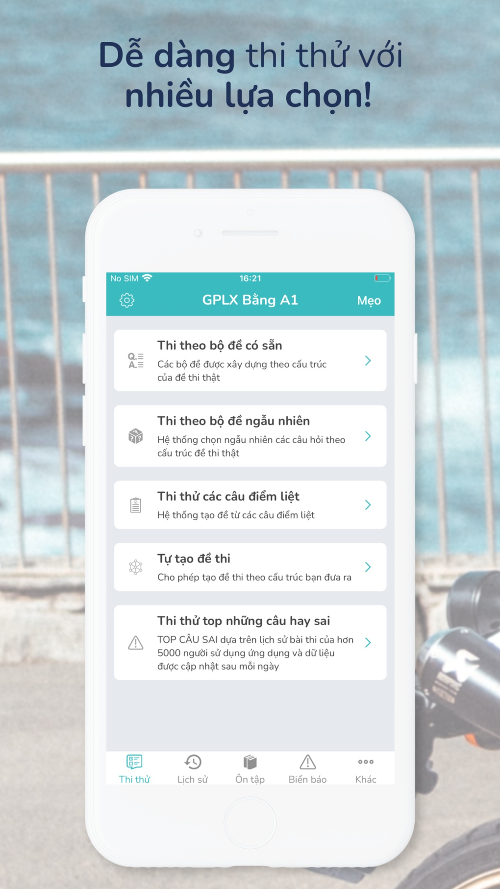 Bằng lái xe máy A1 for iPhone - Download