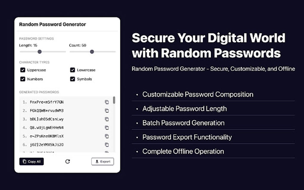 Random Password Generator for Google Chrome - Extension Download