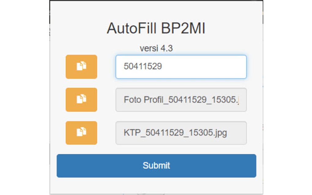AutoFill BP2MI for Google Chrome - Extension Download