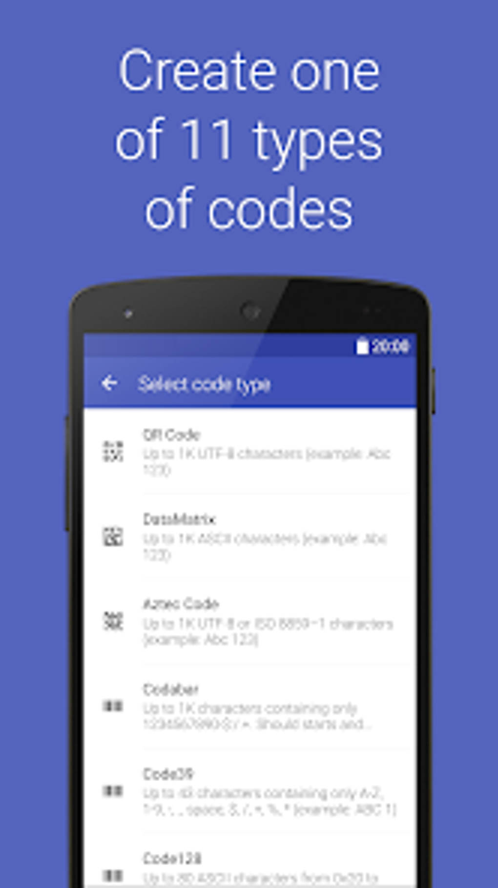 Barcode Generator per Android - Download