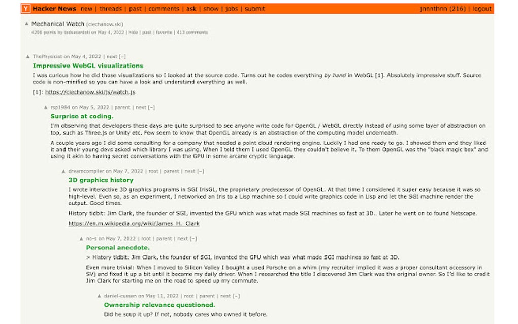 Hacker News comment thread summarizer for Google Chrome - Extension Download