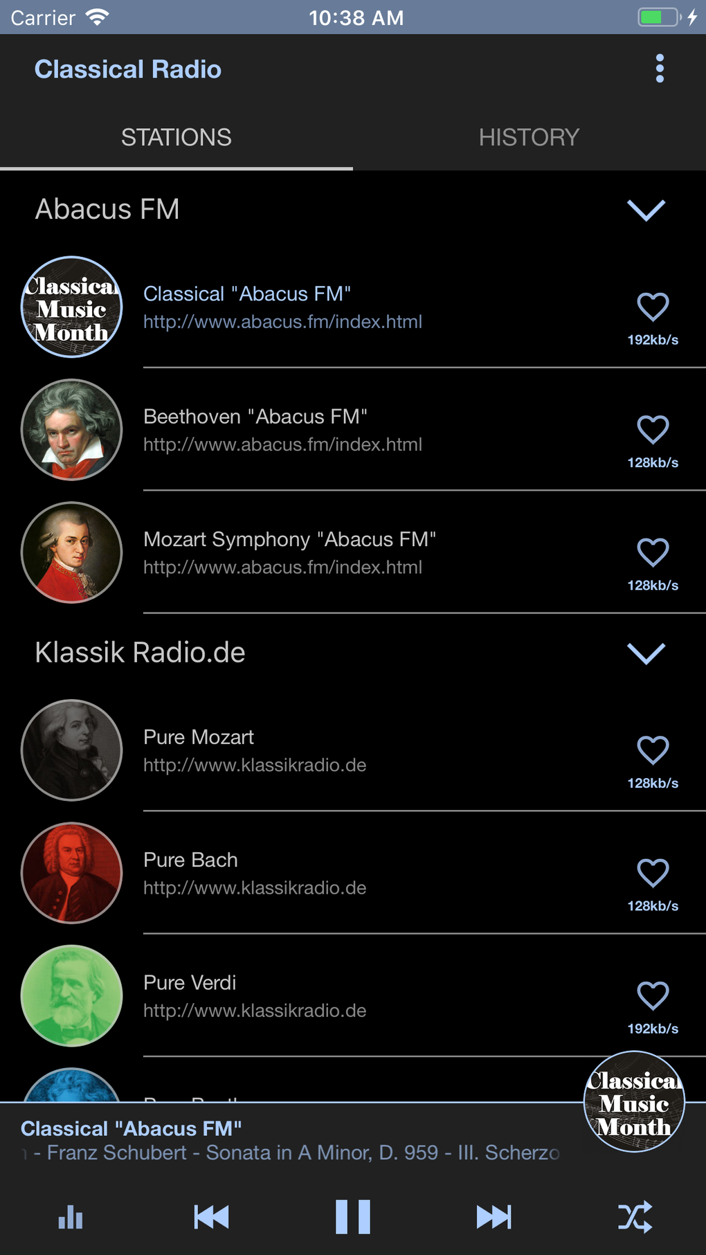 Classical Radio for iPhone - Download