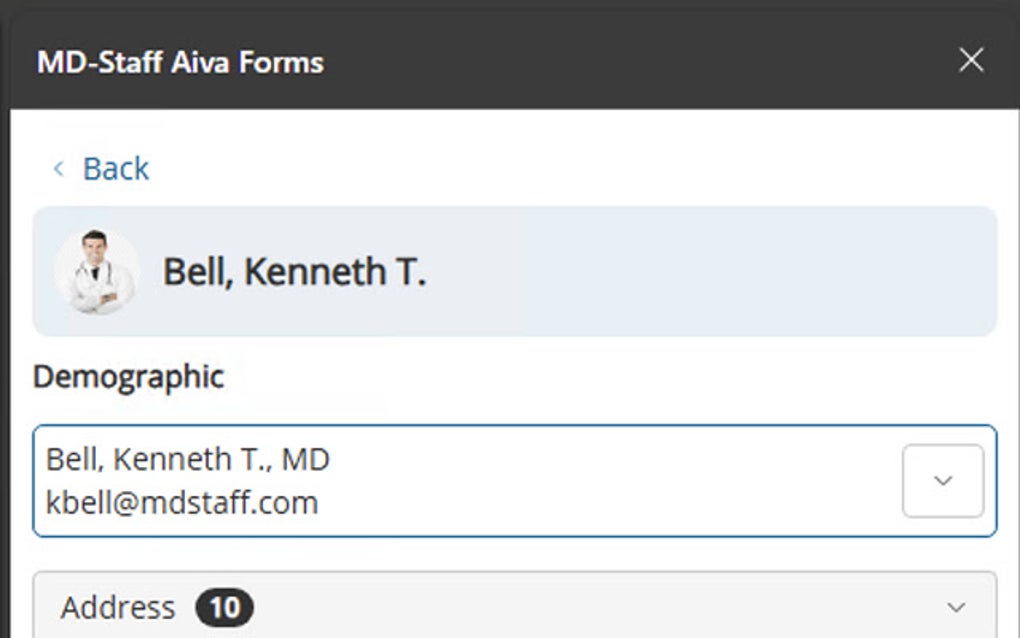 MD-Staff Aiva Forms สำหรับ Google Chrome - ส่วนขยาย ดาวน์โหลด
