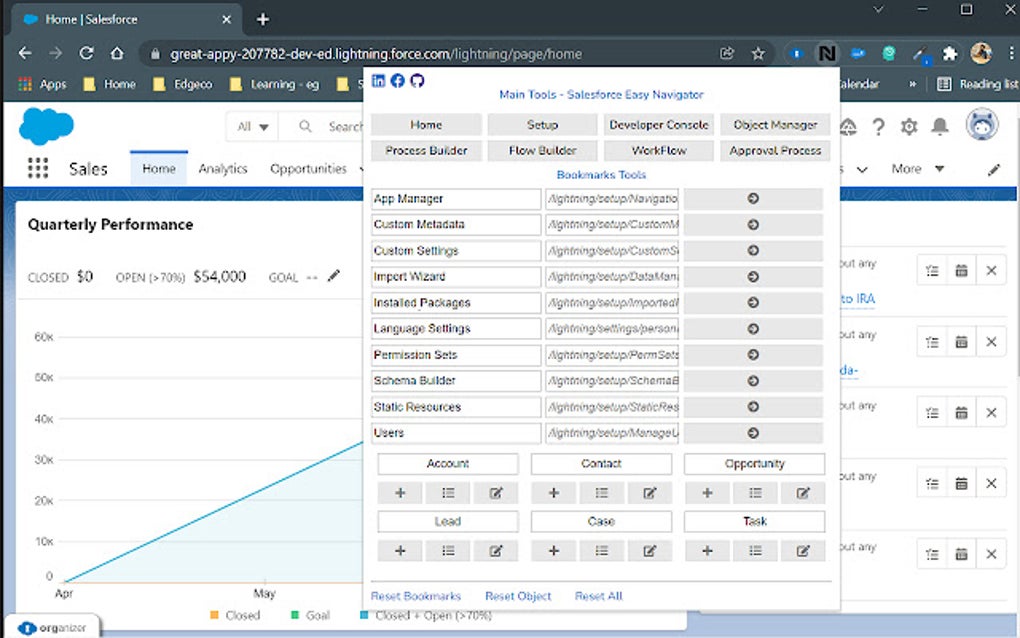 Salesforce Easy Navigator for Google Chrome - Extension Download