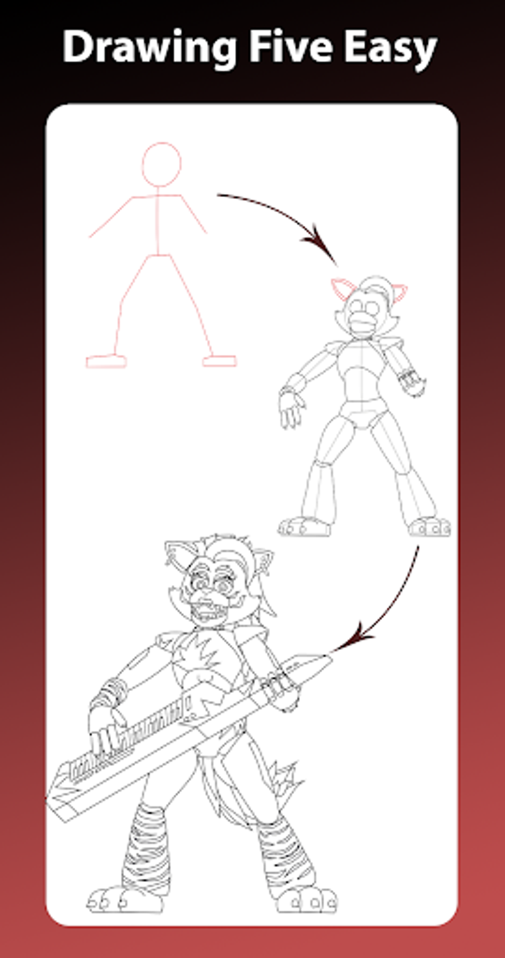 How to Draw Five - All Parts for Android - Download