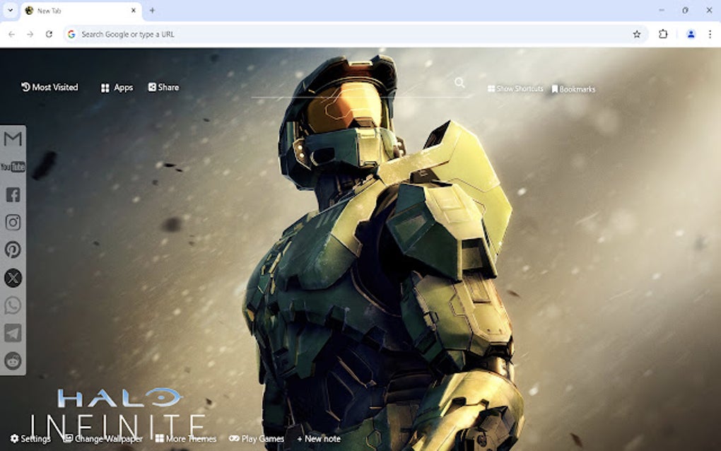 Halo Infinite Wallpaper für Google Chrome - Erweiterung Download